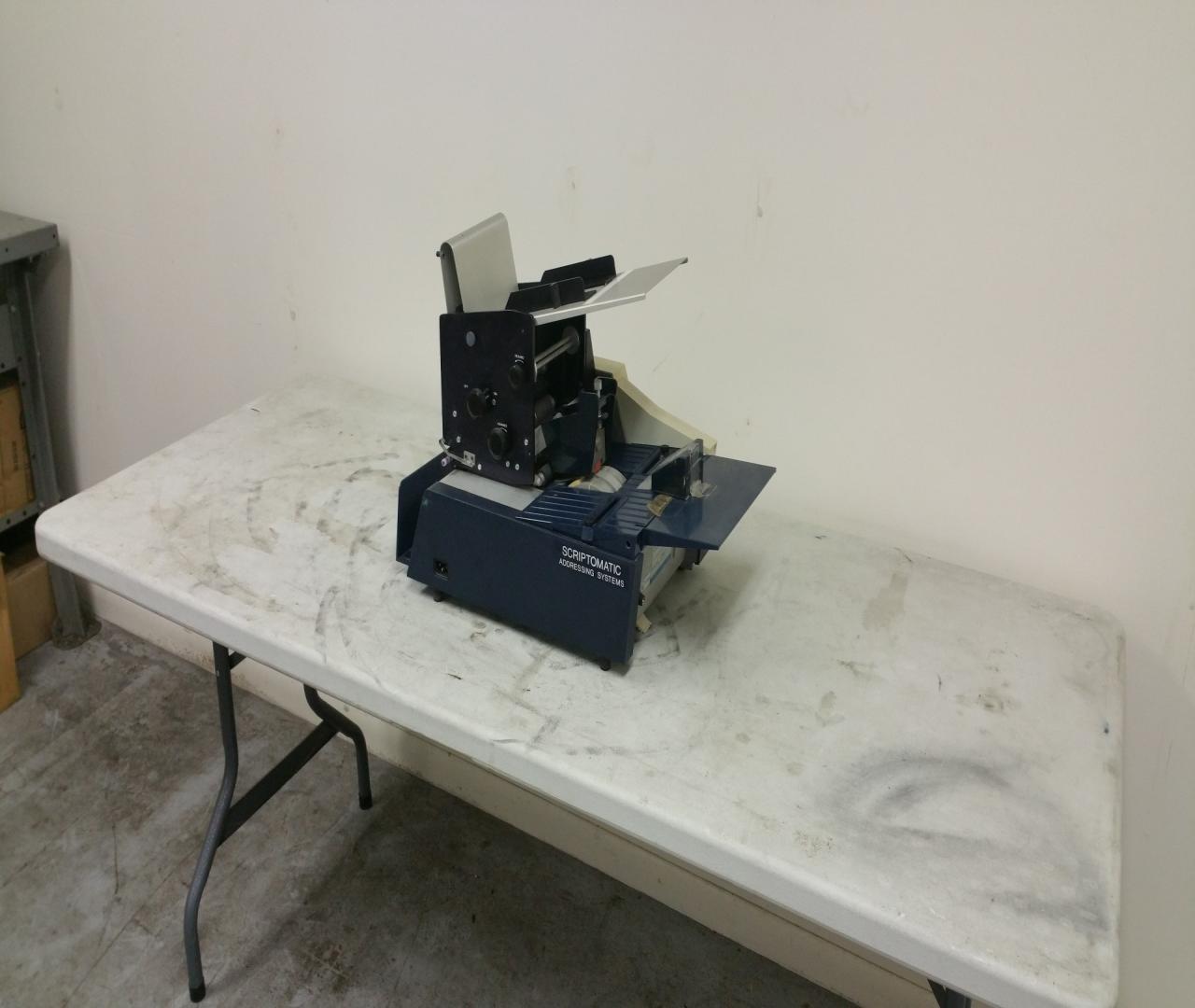 Lot #60: Scriptomatic 1000HS Labeling System - Pressure Sensitive ...
